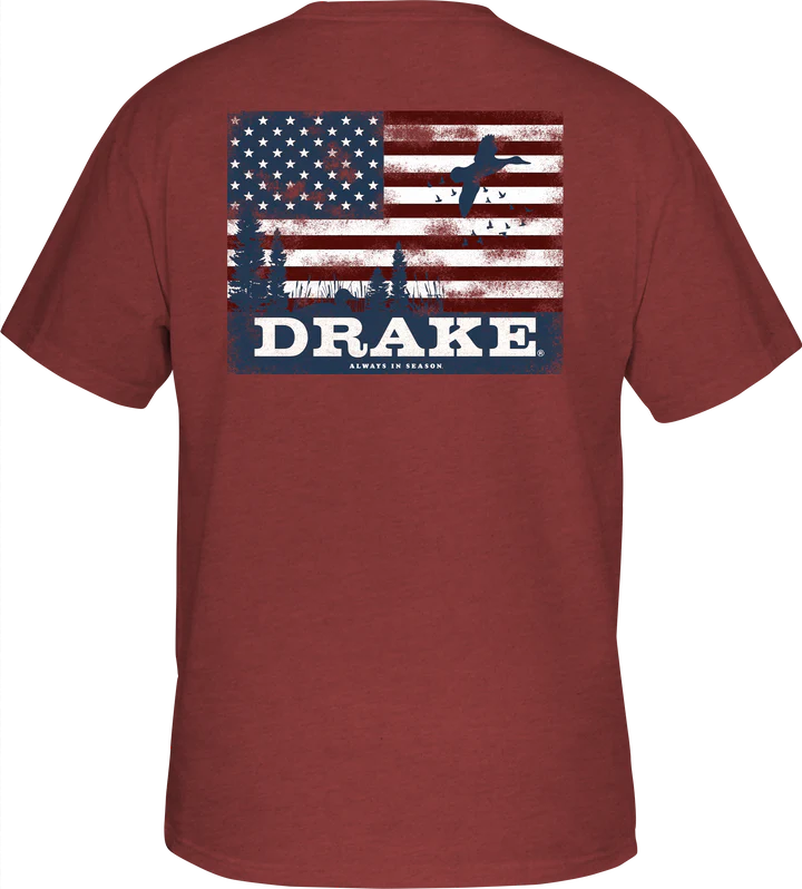 Drake Scenic Flag T-Shirt – Southern Reel Outfitters